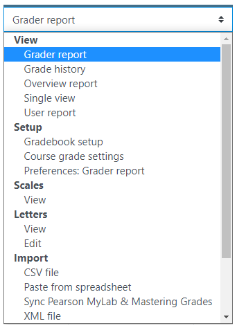 Grader Report – Moodle Faculty Certification Course